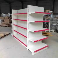 China Factory custom color size heavy duty gondola racks gondola shelving double-sided for sale