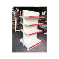 China Wholesale custom color size double 4 layers steel racks for retail store supermarket shelves for sale
