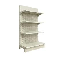 China Wholesale custom color size double 4 layers steel racks for retail store supermarket shelves for sale