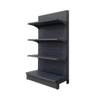 China Wholesale custom color size double 4 layers steel racks for retail store supermarket shelves for sale