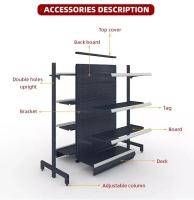 China Factory Custom Color Size Black Supermarket Shelf Display Rack Convenience Store Pharmacy Shelf Snack for sale