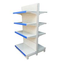 China Factory Customized Color Size Logo white single side supermarket shelf grocery rack shop rack for sale