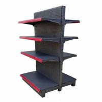 China Factory Customized Color Size Logo white single side supermarket shelf grocery rack shop rack for sale