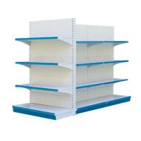 China 2023 New Shelves China Factory Customized Color Size Steel Double Side Rack for Supermarket Shop Supermarket Equipment for sale
