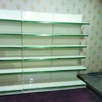 China Factory Customized Color Size Logo white supermarket rack single sided grocery store shelves supermarket gondola shelving for sale