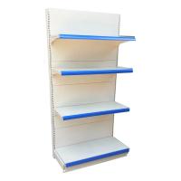 China Supermarket  shelves Heavy Duty Iron Metal Display  Gondola Shelving Rack for sale