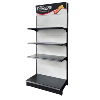 China Gondola metallic supermarket shelves for sale