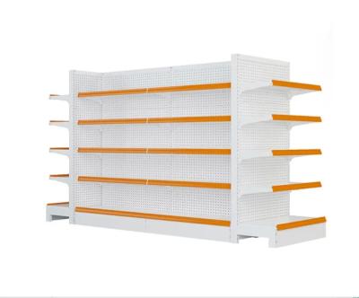 China Beautiful supermarket shelves double sided shelves for sale
