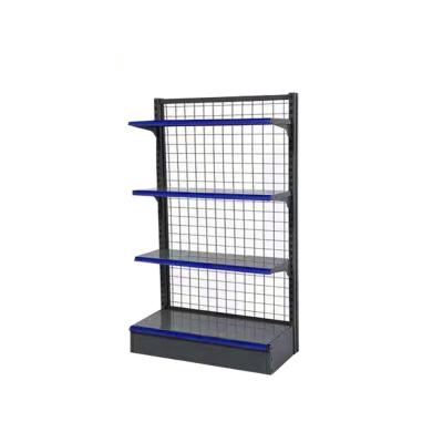 China 4 layers wire steel supermarket shelves rack gondola for sale
