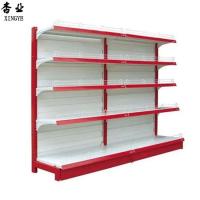 China Factory customized color size metal heavy duty red 5 layers grocery store shelf for sale