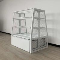 China 2023 Factory Customized Orange Color Size supermarket retail snack shelf snack display racks candy shelf for sale