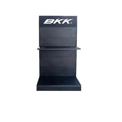 China Factory Price 2 Layers steel supermarket shelves rack gondola with light box for sale