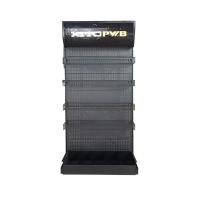 China Factory Price 2 Layers steel supermarket shelves rack gondola with light box for sale