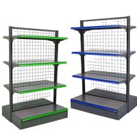 China Euro style supermarket gondola shelves  grid shelf for sale
