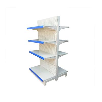 China Double side White Shelf Factory Price steel supermarket shelves for sale