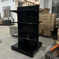 China Factory Customized Size Thickness Color black store shelves shelving display gondola rack retail display racks for sale