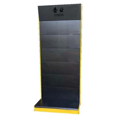 China Gondola metallic supermarket shelves fishing display rack for sale