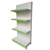 China Gondola metallic supermarket shelves fishing display rack for sale
