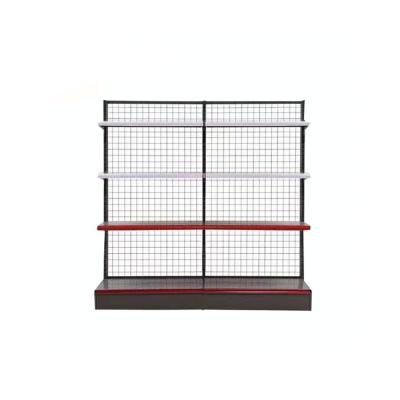 China Euro style supermarket gondola shelves  grid shelf retail store shelving for sale