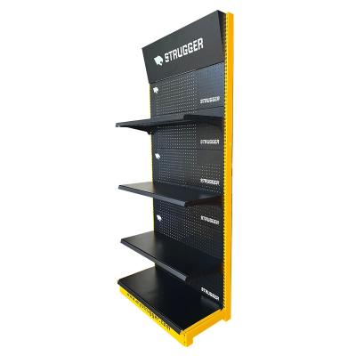China Factory Customize Colorful Shelf with holes display rack for sale