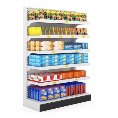 China Factory customized color size metal heavy duty minimarket shelves wall shelves for cosmetics display gondola for sale