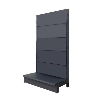 China Factory customized color size metal heavy duty supermarket stand wall shelves for cosmetics display gondola for sale