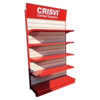 China Xingye Factory Custom Size Color store display rack slotted backboard single side supermarket shelf for sale