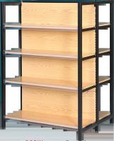 China 4-post four column wood shelving customized  Innovative Product Best Selling  For Grocery Store Shelves supermarket shelves gond for sale