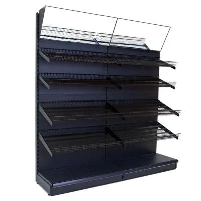 China 2023Factory Customized Color Size hot sale steel single side rack for supermarket shop exhibit shelf for sale