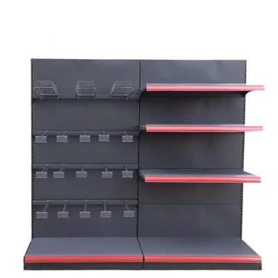 China Factory customized color size metal heavy duty shelves wall shelves for cosmetics display gondola for sale