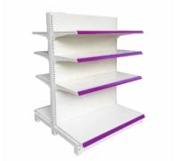 China Supermarket shelf gondola double-sided shelf, steel rack for pharmacy for sale
