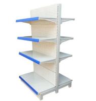 China Supermarket shelf gondola double-sided shelf, steel rack for pharmacy for sale