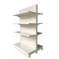 China Supermarket shelf gondola double-sided shelf, steel rack for pharmacy for sale