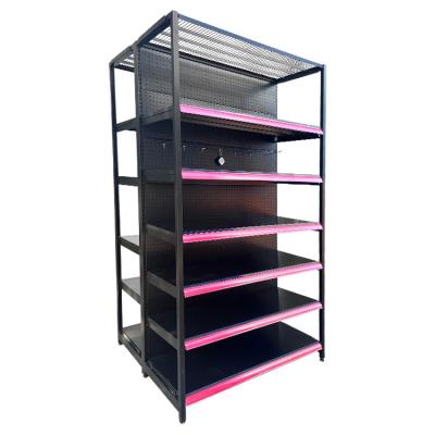 China 4-post four column shelving customized  Innovative Product Best Selling  For Grocery Store Shelves supermarket shelves gondola d for sale