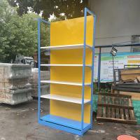 China Factory Custom Size Color Mild Steel store gondola rack display steel groceries shelves for sale