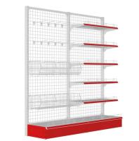 China shelves system gondola supermarket equipment steel single side rack for supermarket shop exhibit shelf for sale