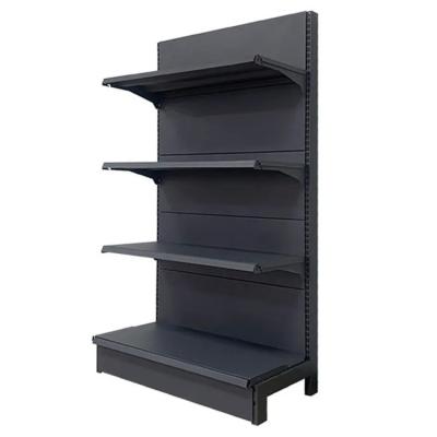 China Factory Custom Size Color black gondola rack supermarket gondola shelving for retail store for sale