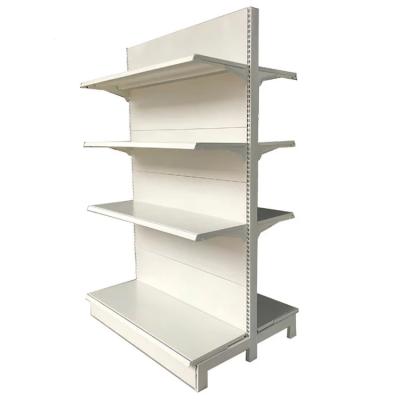 China Factory Custom Size Color white gondola rack supermarket gondola shelving convenience store shelf for sale