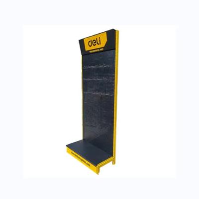 China Factory customized color size metal heavy duty minimarket blue shelves wall shelves for cosmetics display gondola for sale