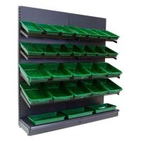 China Factory customized color size metal heavy duty minimarket shelves wall shelves for cosmetics display gondola for sale