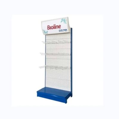 China shelves system gondola supermarket equipment steel single side rack for supermarket shop exhibit shelf gondola motor hoist for sale