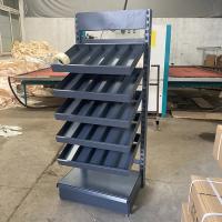 China Factory Custom Size Color logo frosted gray hardware store shelves pharmacy shelves rack for sale