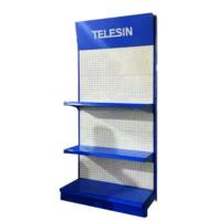 China Customized display sign metal shelves store rack supermarket shelf gondola shelves for sale