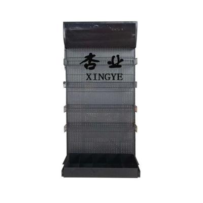 China 1 way gondola display shelf with light box Factory Wholesale Cost Export grocery items food supermarket shelves for sale