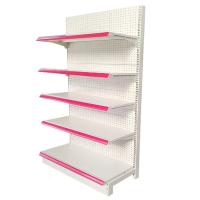 China Factory Custom Size Color logo supplier metal supermarket shelf grocery shelves gondola rack for sale
