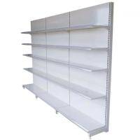 China Factory Custom Size Color logo convenience store supermarket shelves storage racks grocery shelves for sale for sale