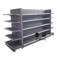 China Metallic Supermarket Display Shelf 1 Way Shelves Supermarket Rack Light Duty for sale
