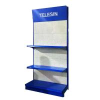 China Detachable Store Display Shelves Supermarket Gondola Shelves Light Duty Metal for sale