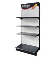 China Detachable Store Display Shelves Supermarket Gondola Shelves Light Duty Metal for sale