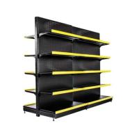 China Elegant Gondola Display Rack 60 Inch Wire Supermarket Store Shelves for sale